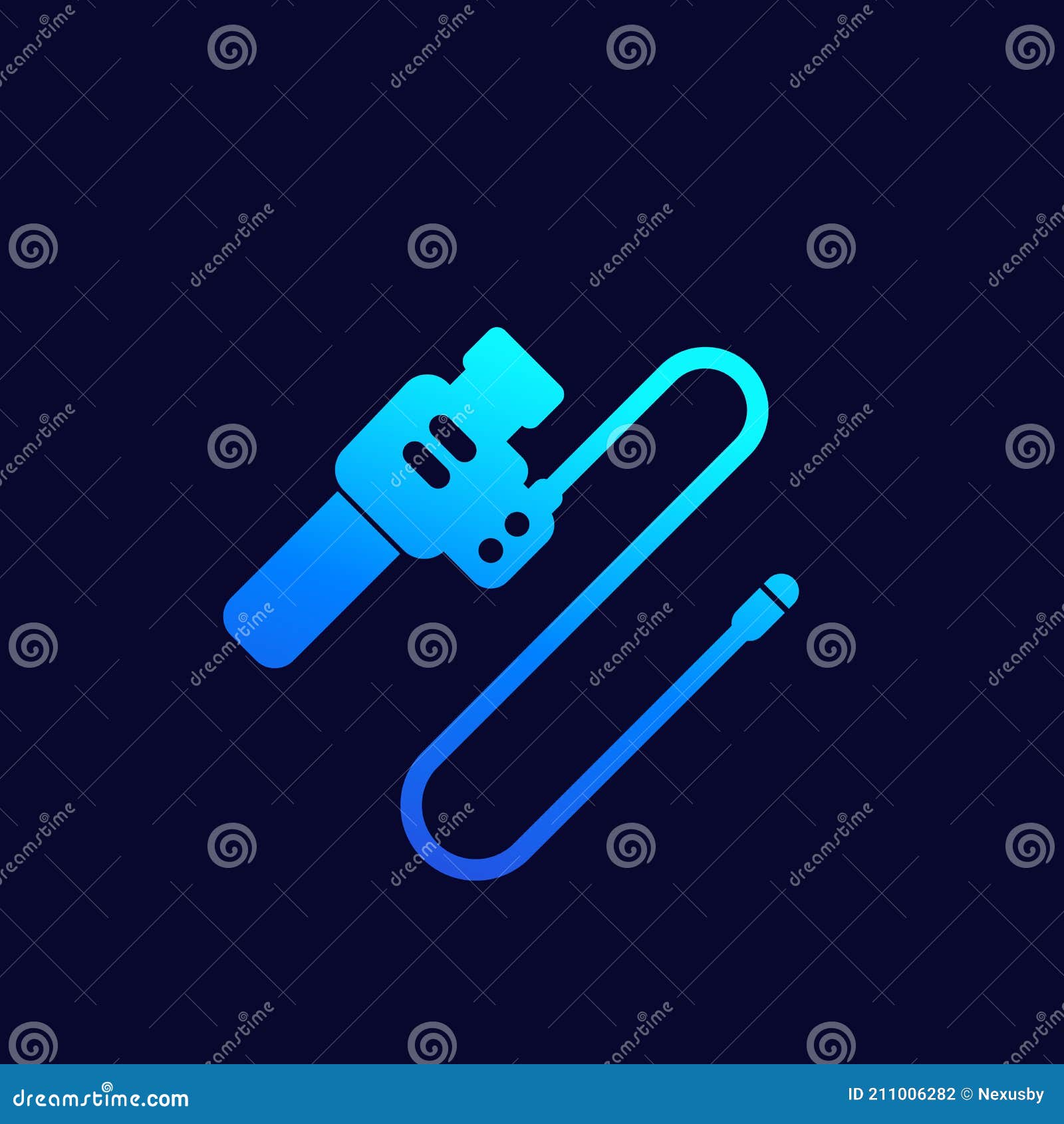 Endoscope for Colonoscopy Vector Icon Stock Vector - Illustration of ...