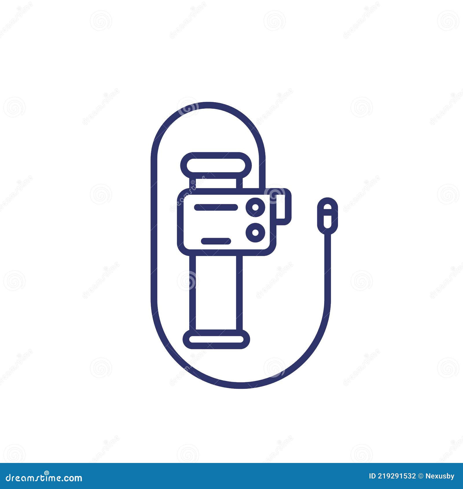 Endoscope, Endoscopy or Colonoscopy Tool Line Icon Stock Vector ...