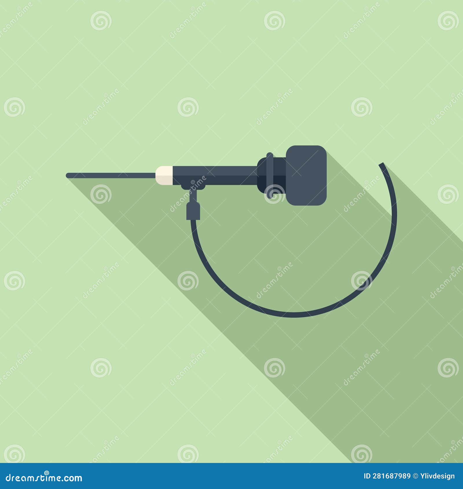 Endoscope Icon Flat Vector. Medical Camera Stock Vector - Illustration ...