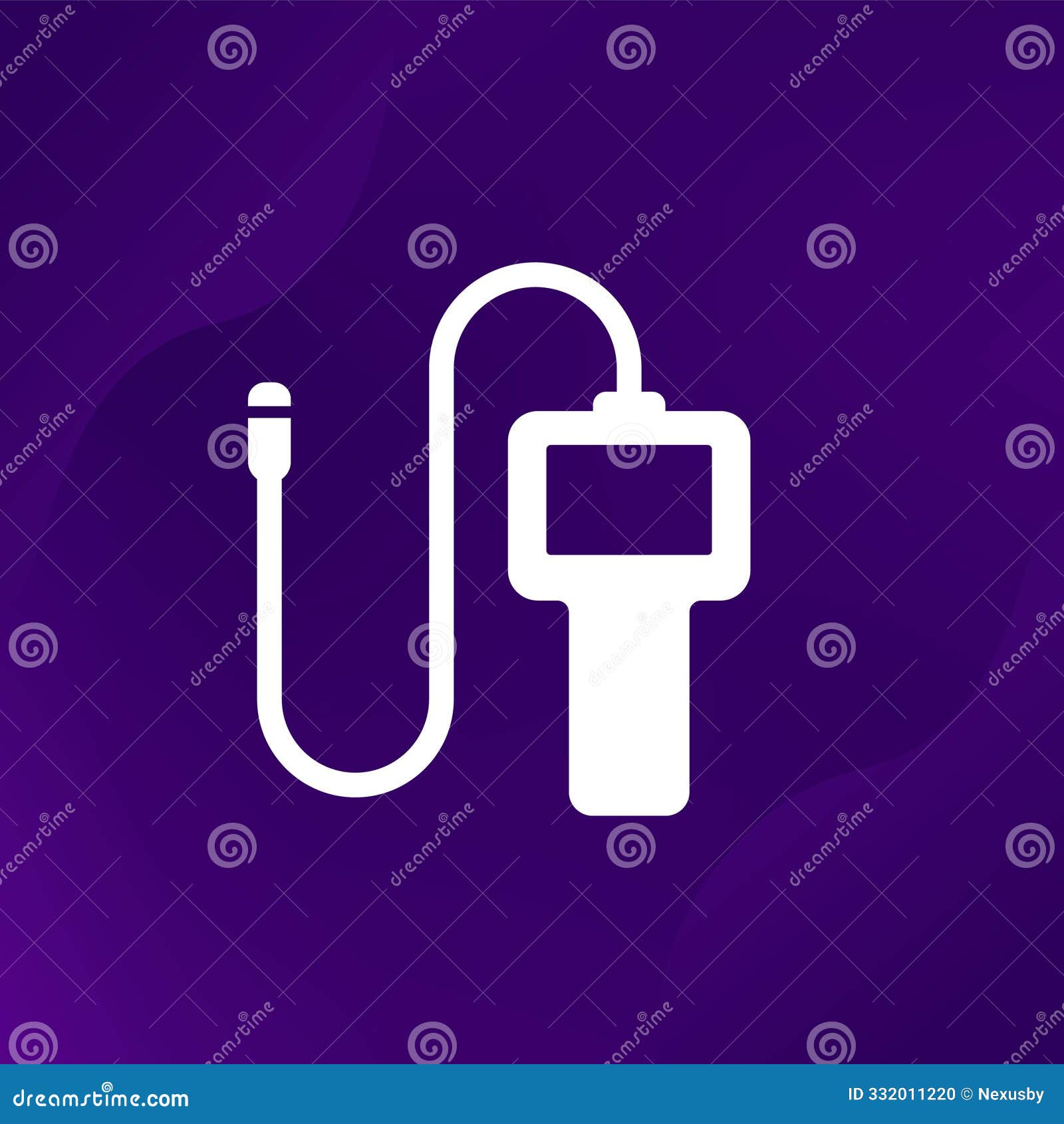 Endoscope Icon, Inspection Camera Vector Stock Illustration ...