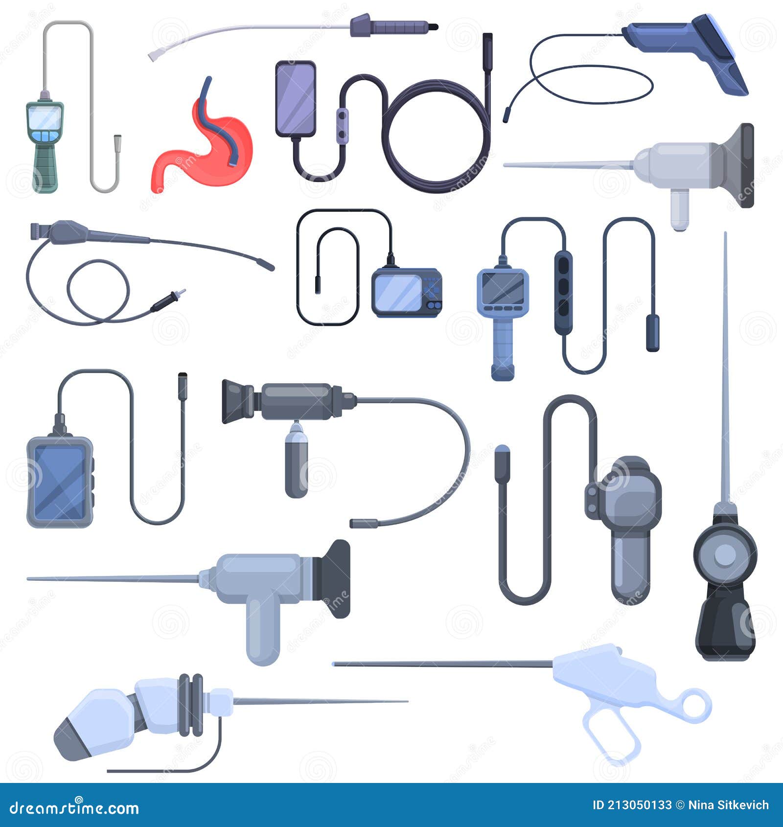 Endoscope Icons Set, Cartoon Style Stock Vector - Illustration of ... Endoscope Icons Set, Cartoon Style Stock Vector - Illustration of ...