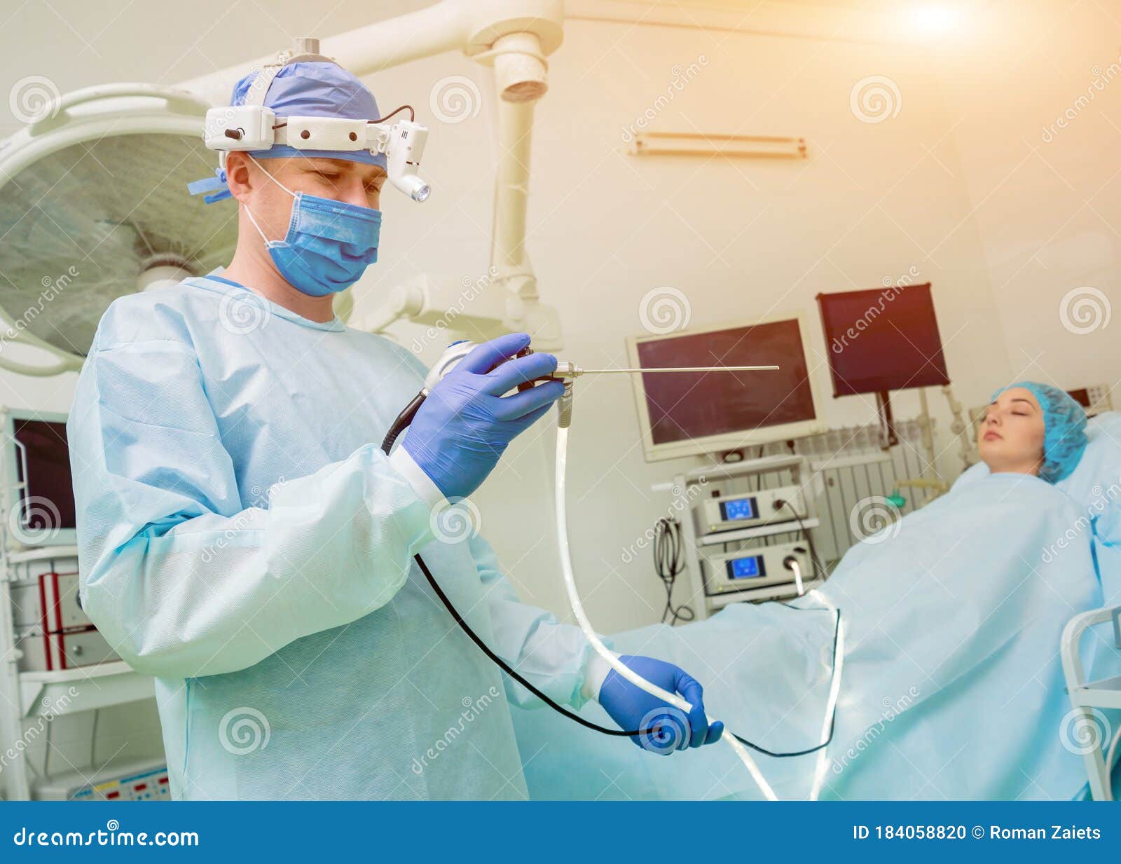 Endoscopic Sinus Surgery. Laser Vaporization of Nasal Concha Photo ...