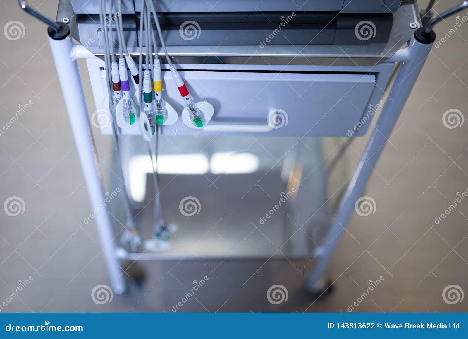 Endoscopy Cart Machine on Floor of Hospital Ward Stock Photo - Image of ...