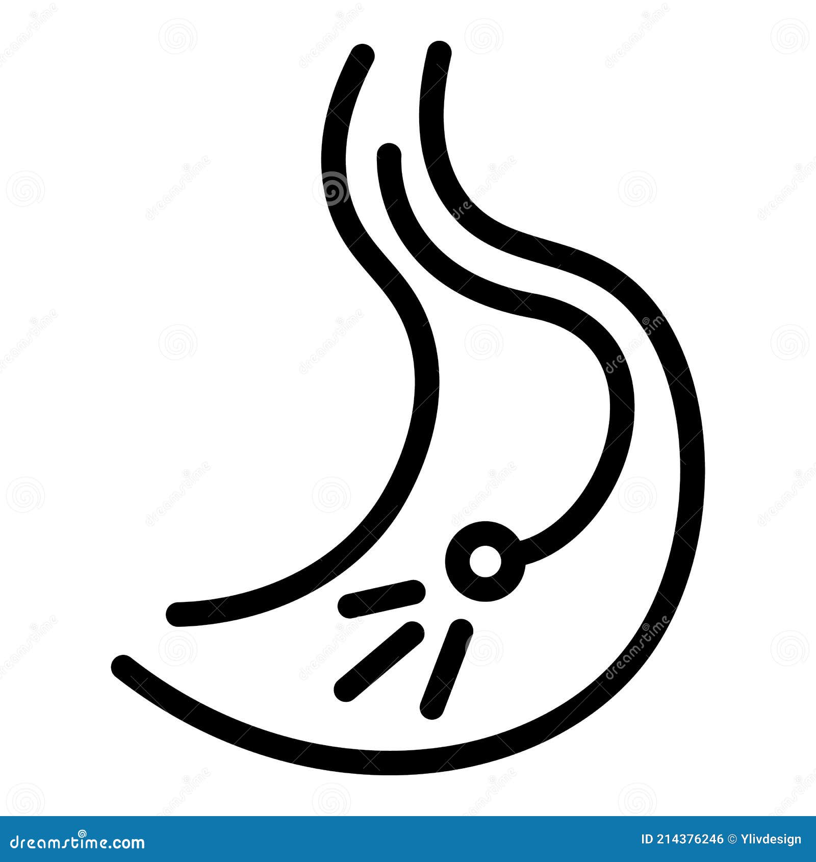 Endoscopy Icon, Outline Style Stock Vector - Illustration of peroral ...