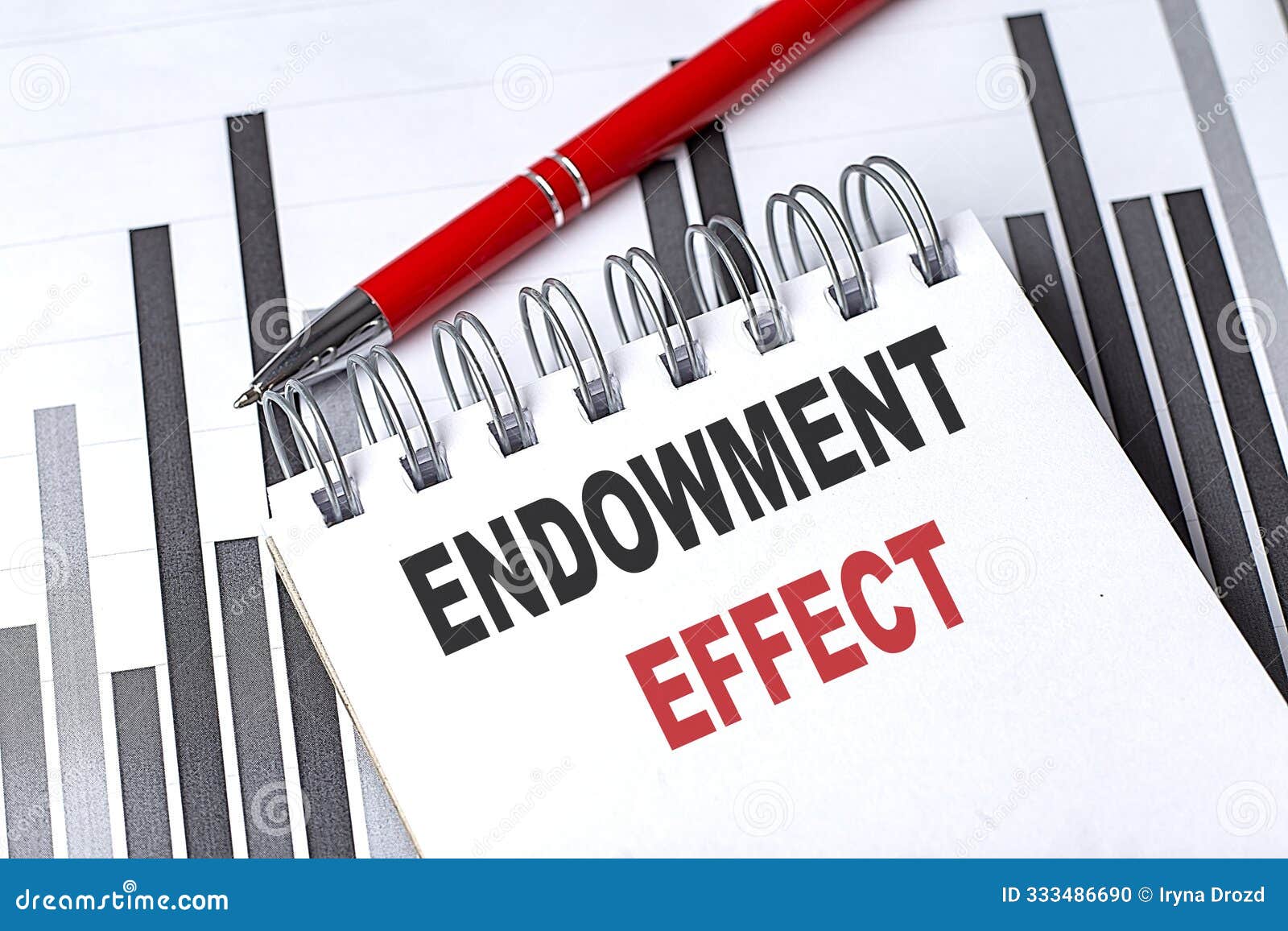 ENDOWMENT EFFECT Text on Notebook on Chart with Pen Stock Photo - Image ...