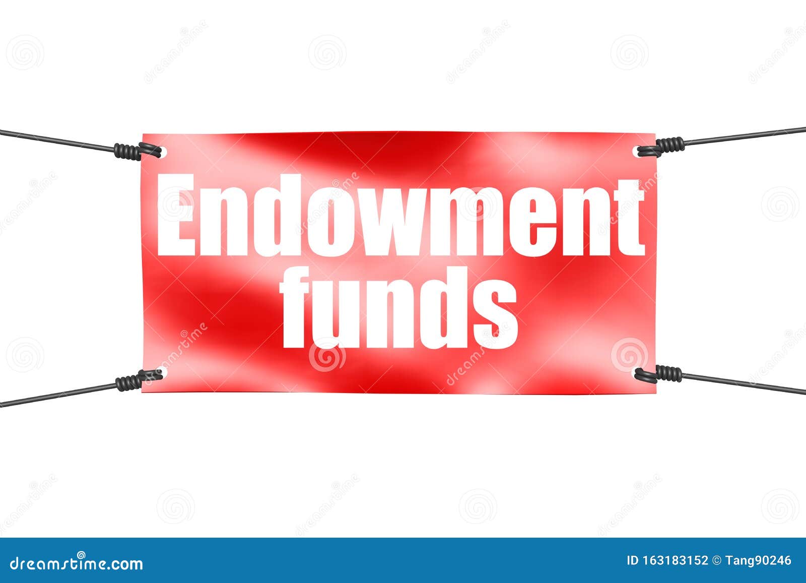 Endowment Funds Word with Red Banner Stock Illustration - Illustration ...