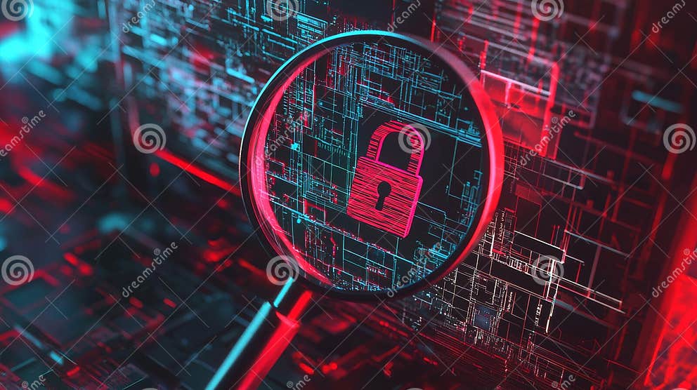 An Endpoint Detection and Response (EDR) Concept Featuring a Padlock ...