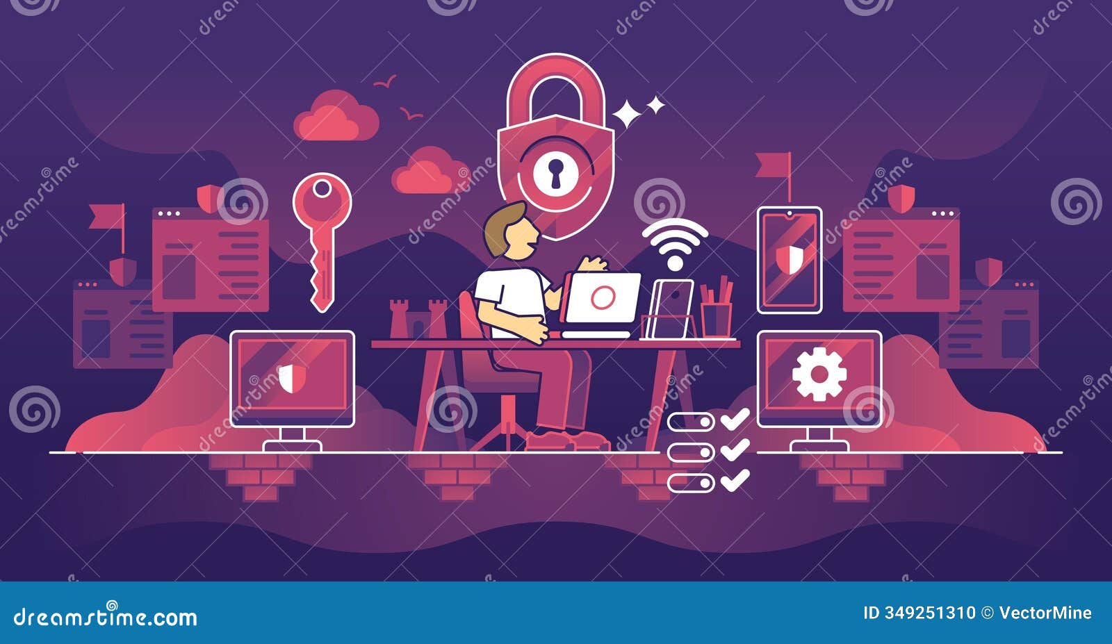 Endpoint Security Management Royalty-Free Stock Photography ... Endpoint Security Management Royalty-Free Stock Photography ...