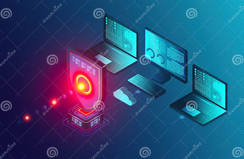 Endpoint Security Platform - Endpoint Protection Concept - 3D ...
