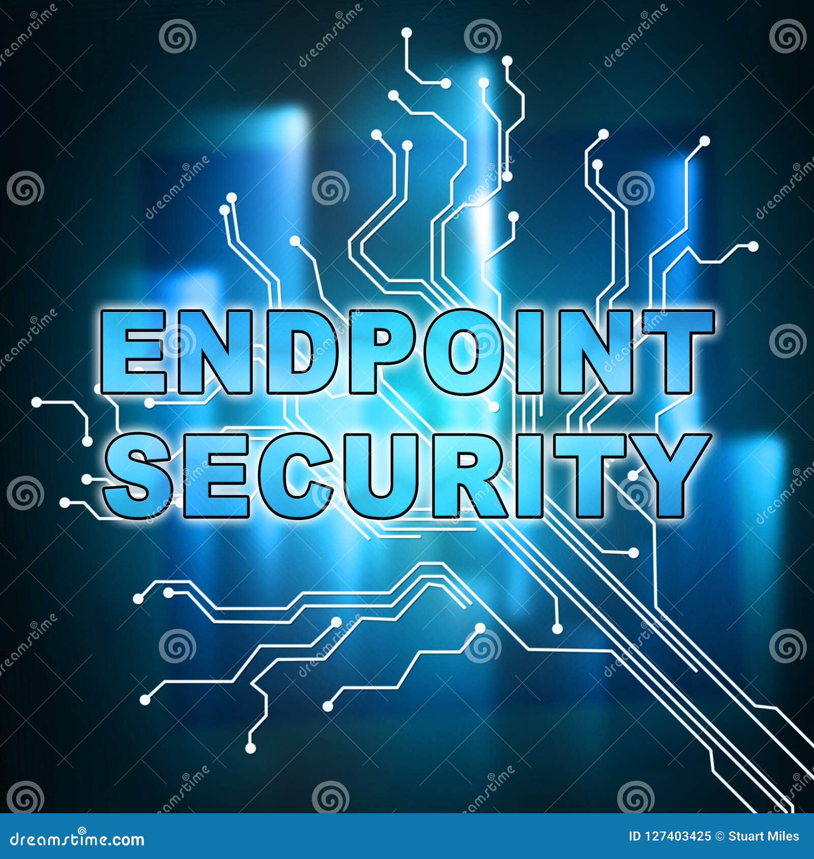 Endpoint Security Safe System Protection 3d Illustration Stock ...