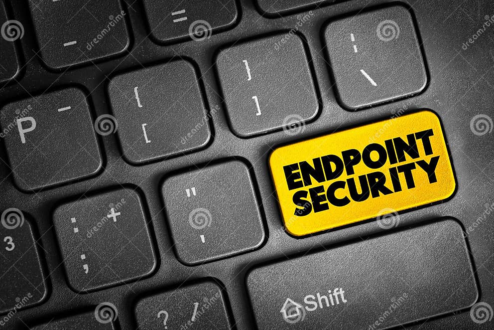 Endpoint Security Text Button on Keyboard, Concept Background Stock ...