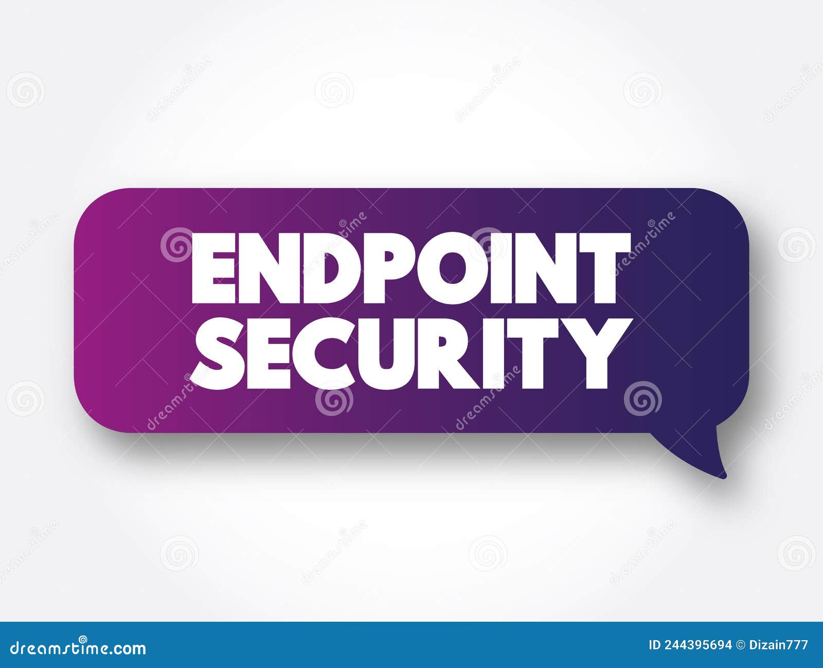 Endpoint Security Text Message Bubble, Concept Background Stock ...