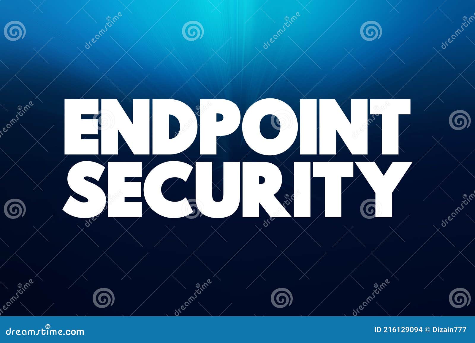 Endpoint Security Text Quote, Concept Background Stock Illustration ...