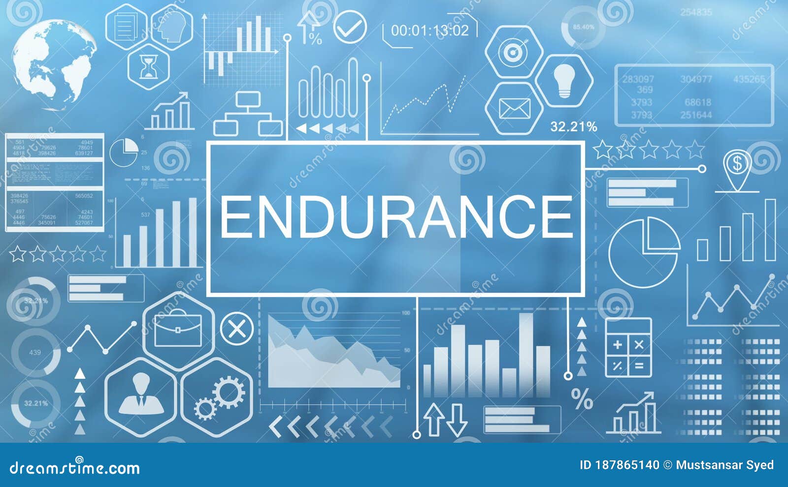 Endurance, Animated Typography Stock Footage - Video of tablet, effect ...