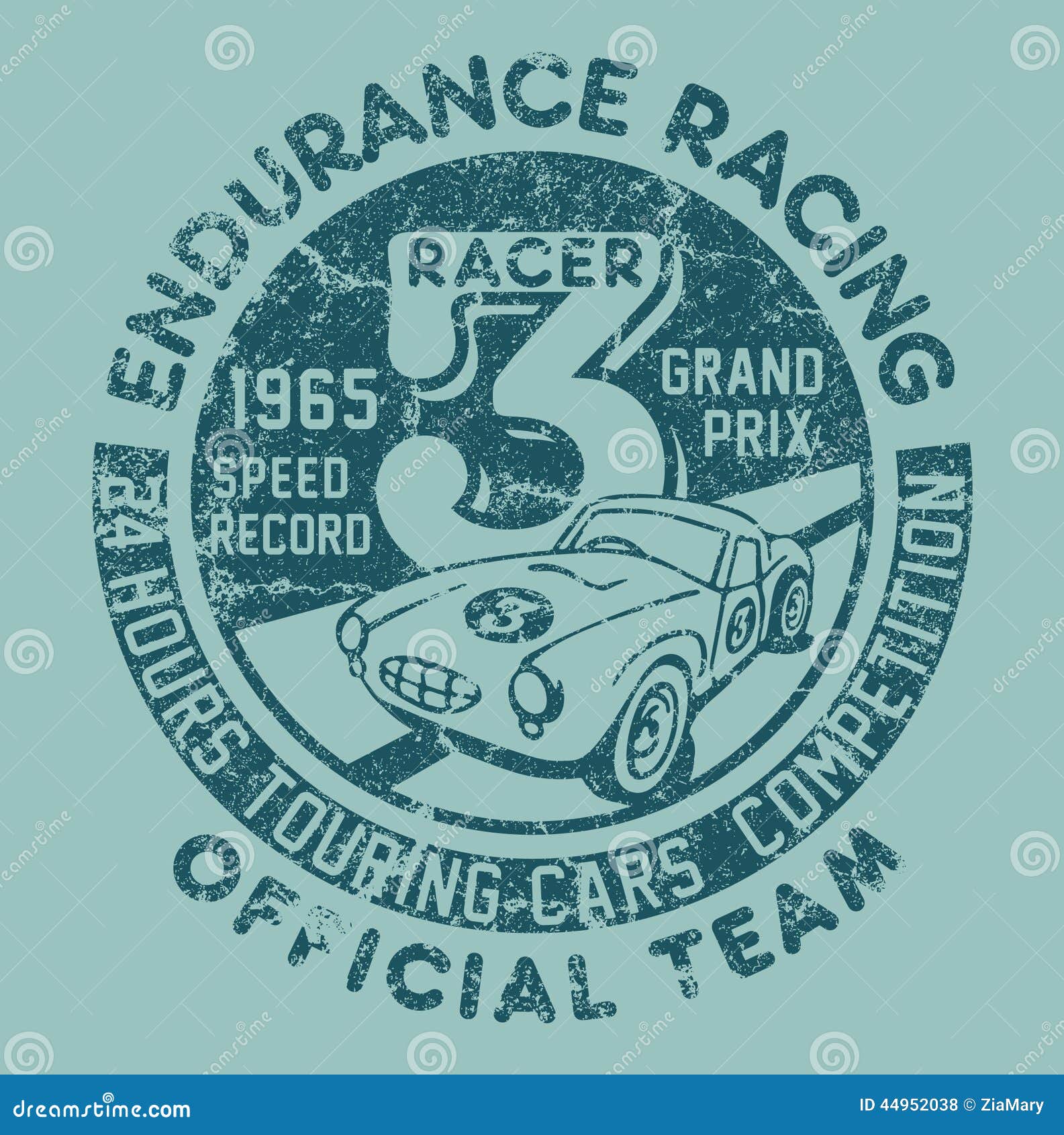 Endurance racing team stock vector. Illustration of design - 44952038