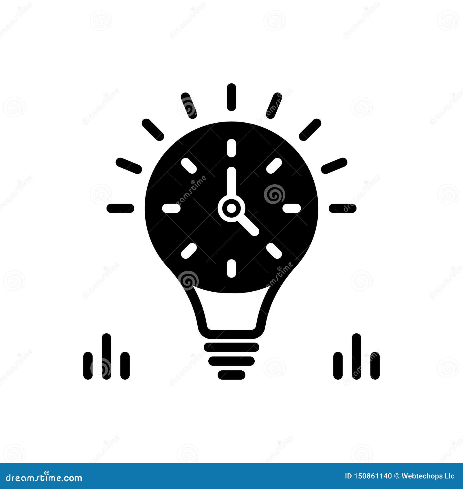 Black Solid Icon for Enduring, Everlasting and Perennial Stock ...