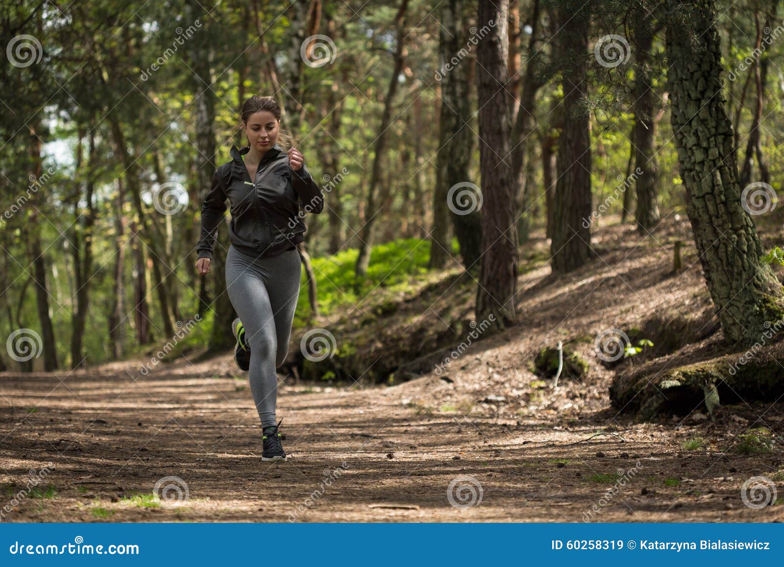 Enduring Runner Preparing for Marathon Stock Image - Image of caucasian ...