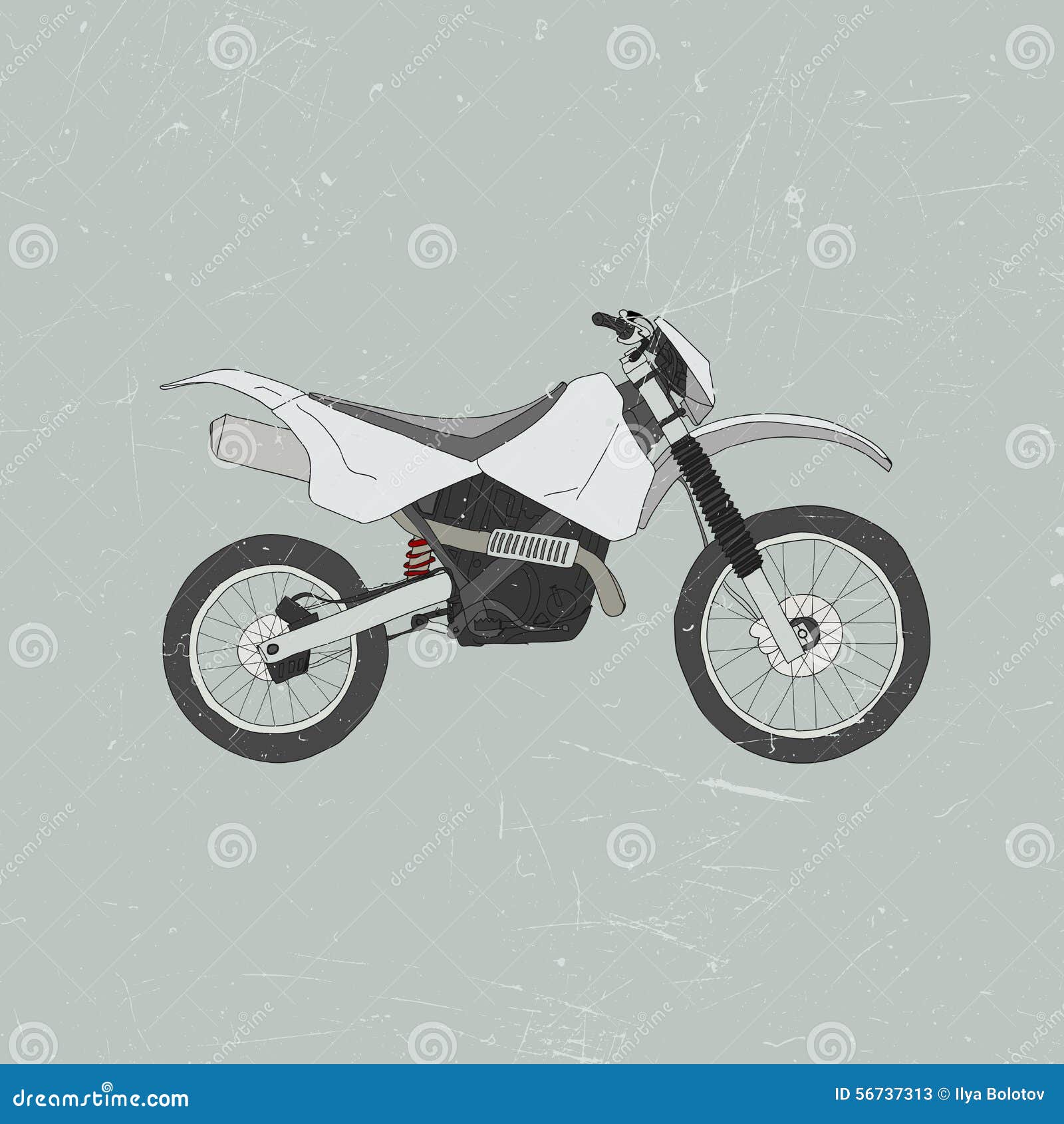 Set Of Enduro Bike Color Logos Cartoon Vector | CartoonDealer.com #71556123