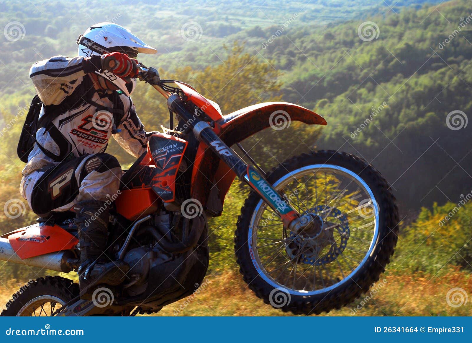Enduro rider editorial stock image. Image of hills, natural - 26341664