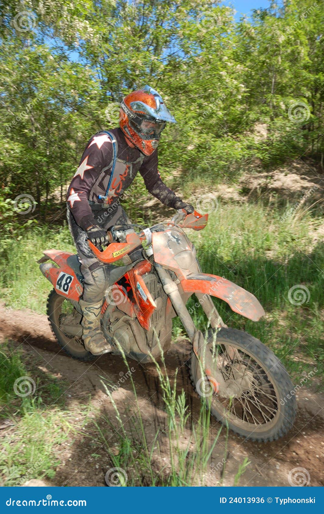Enduro Rider at Motocross Competition Editorial Photo - Image of forest ...