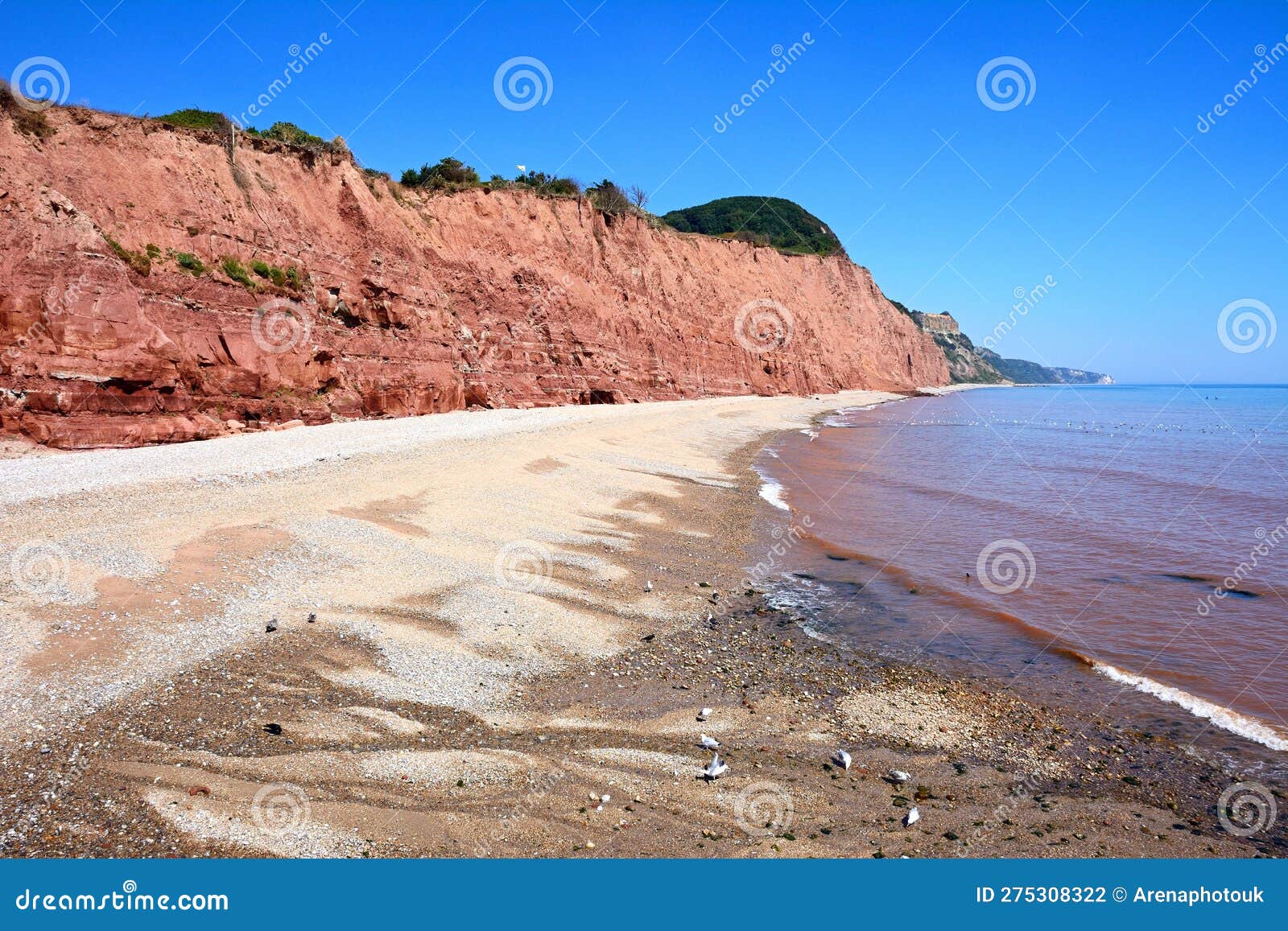 Pennington Point Jurassic Coast, Sidmouth, UK. Stock Photo - Image of ...