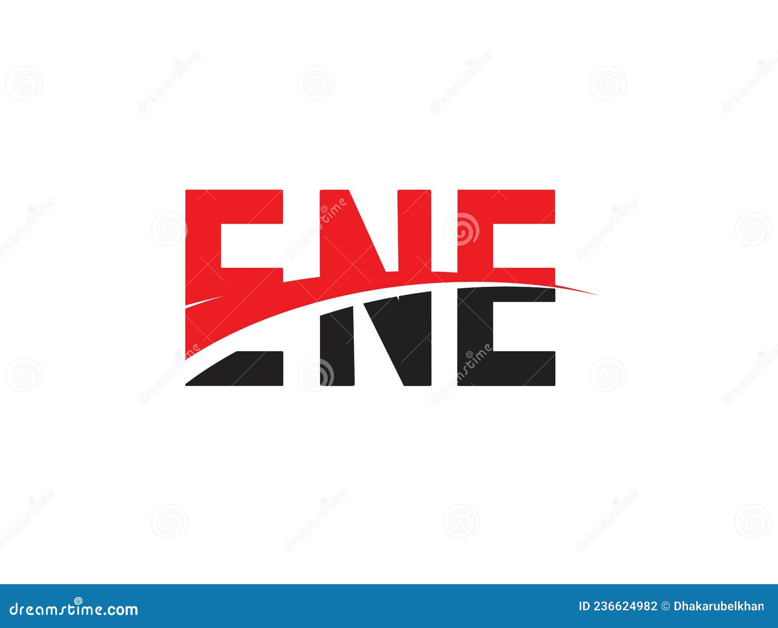 ENE Letter Initial Logo Design Vector Illustration | CartoonDealer.com ...