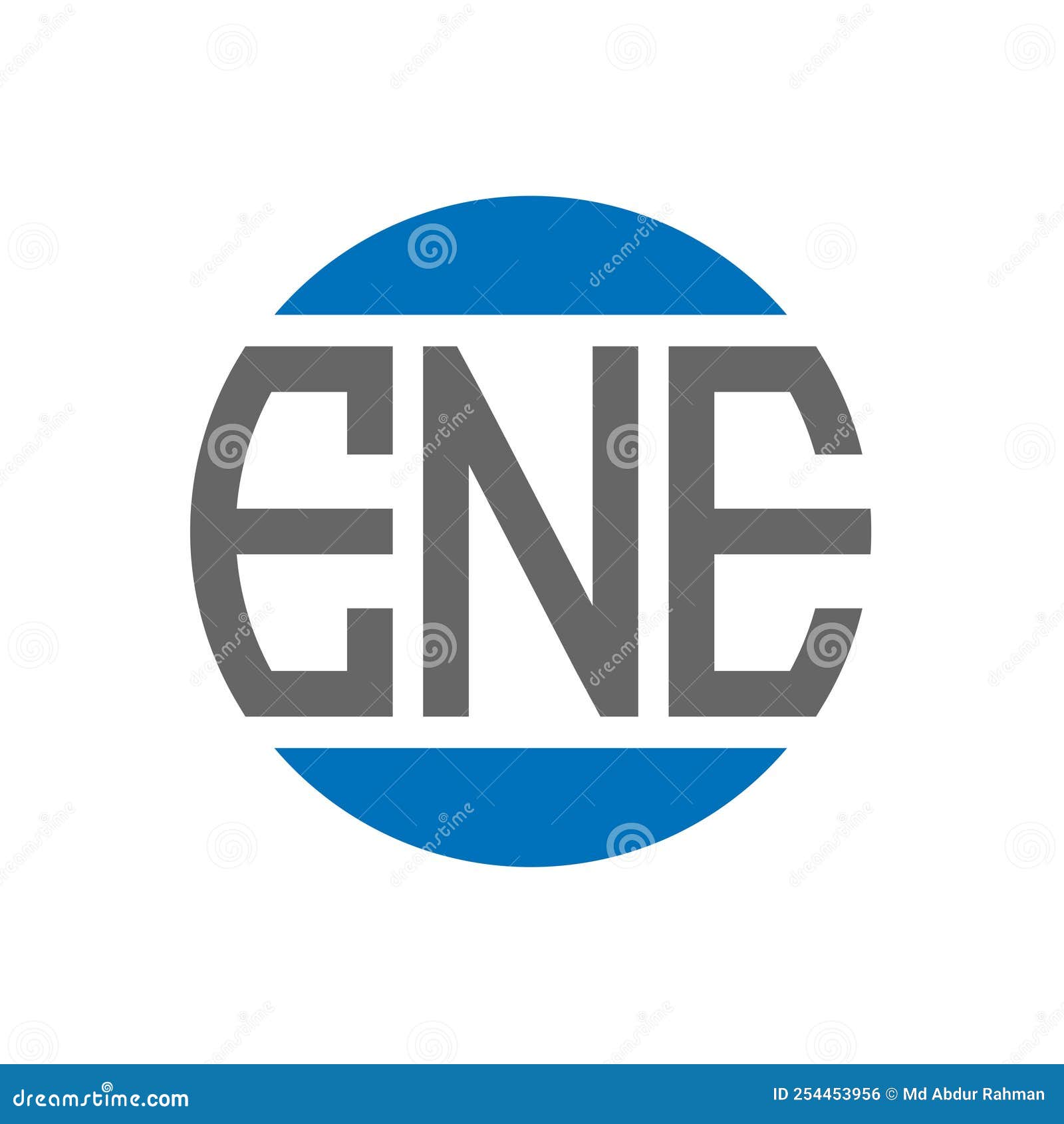 ENE Letter Logo Design on White Background. ENE Creative Initials ...