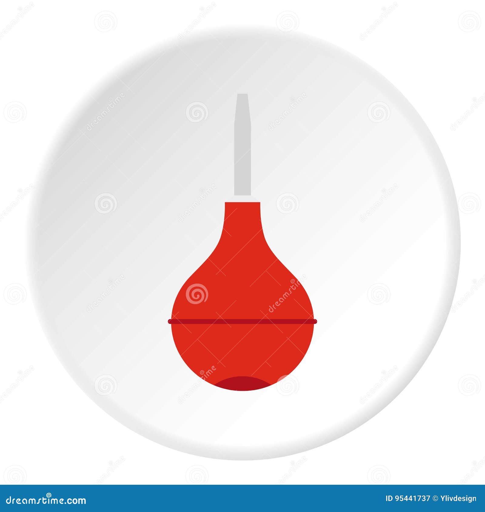 Enema icon circle stock vector. Illustration of hospital - 95441737