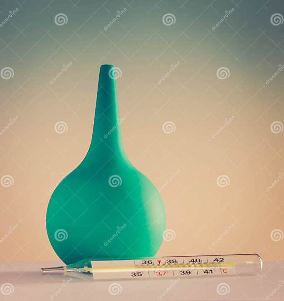 Enema and Medicines in Tablets Stock Photo - Image of doctor, enema ...