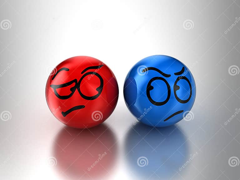 Enemies stock illustration. Illustration of enmity, friend - 16655748