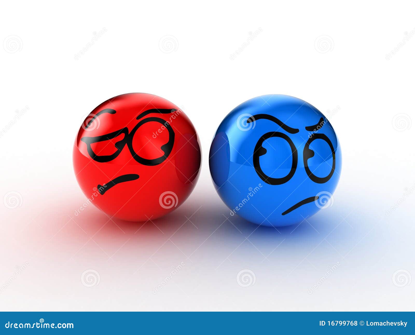 Enemies stock illustration. Illustration of emoticon - 16799768