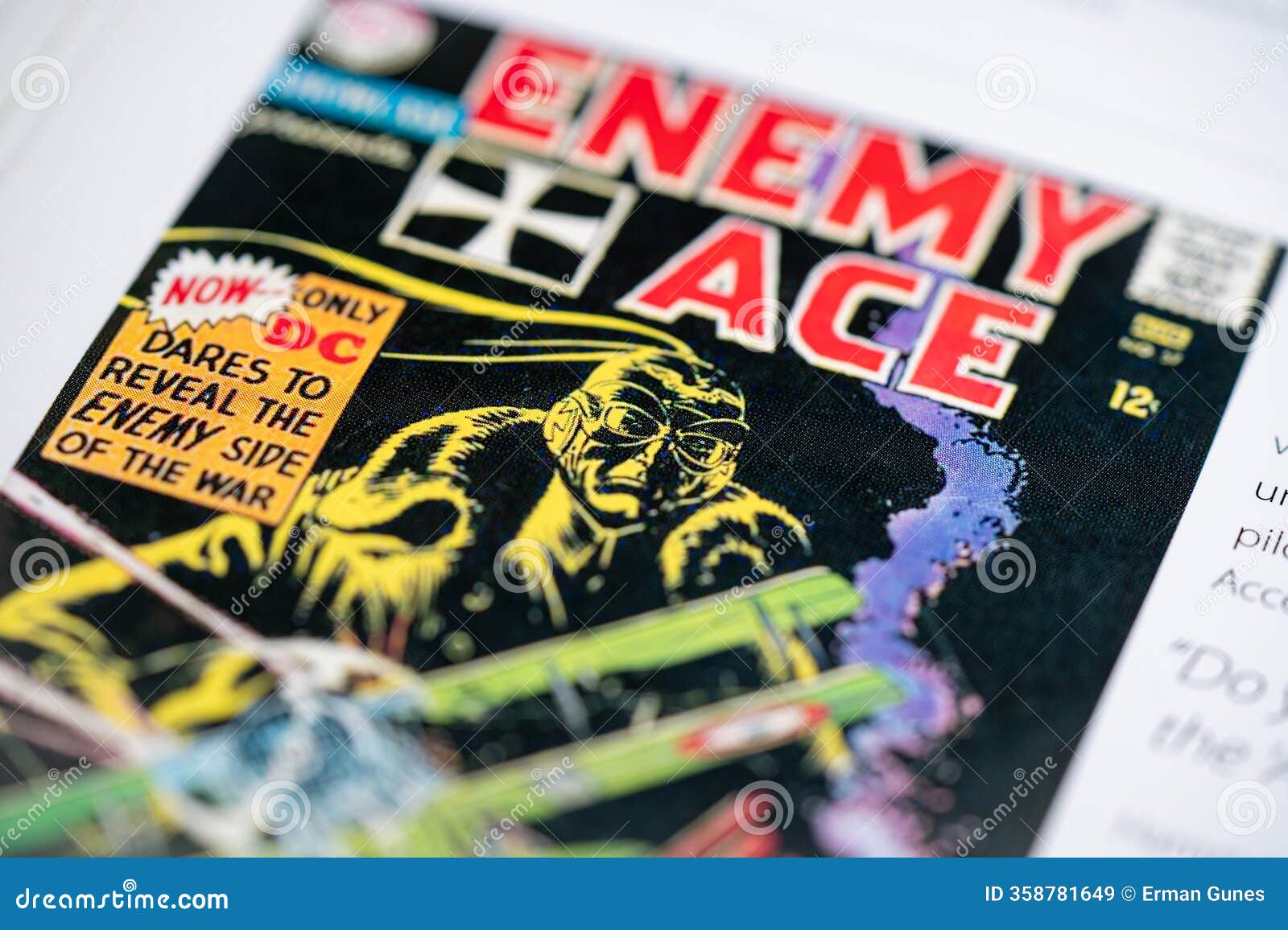 Enemy Ace from a Comic Book. Editorial Stock Image - Image of enemy ...