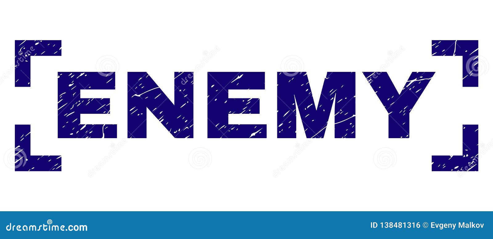 Grunge Textured ENEMY Stamp Seal between Corners Stock Vector ...