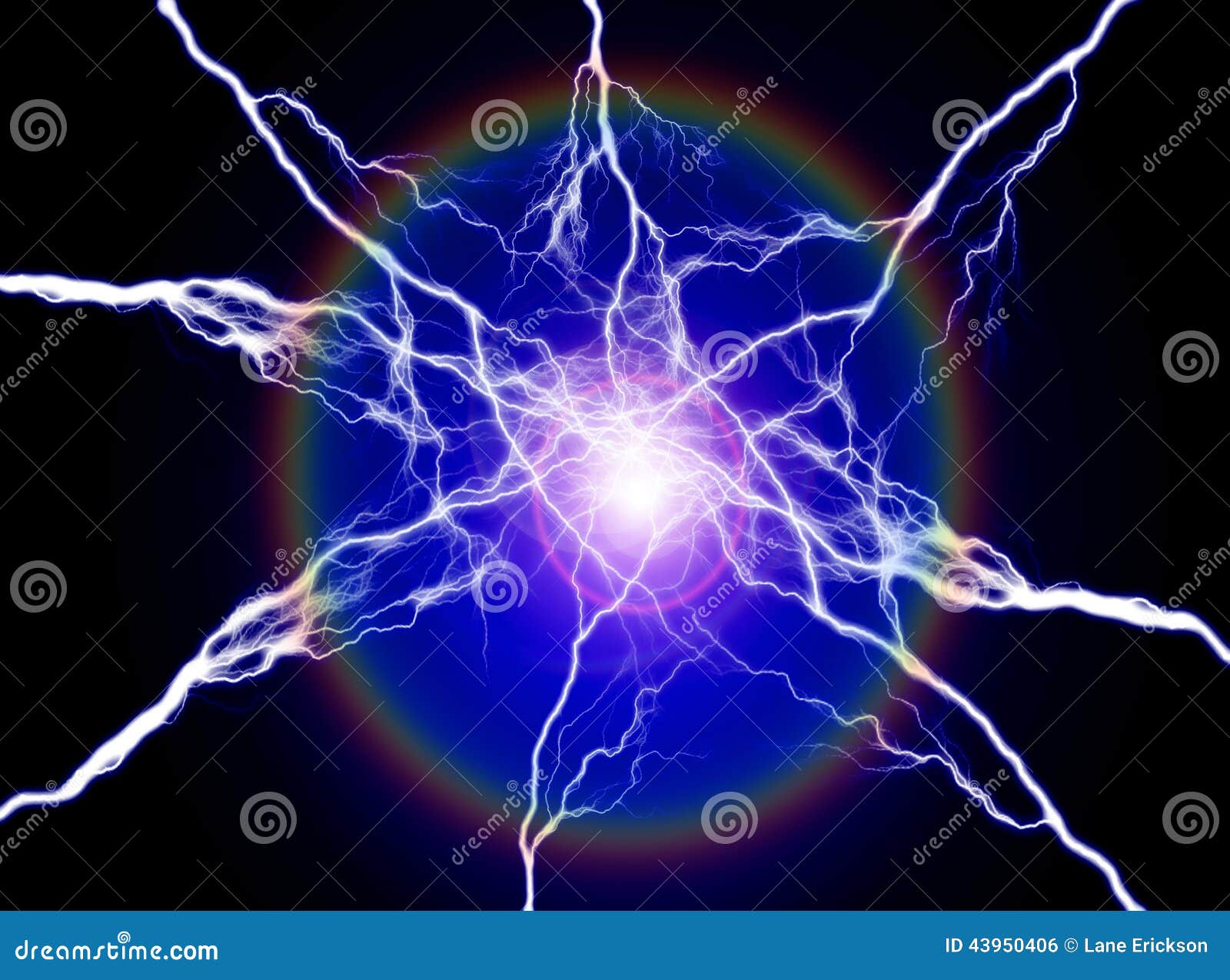 Energía Pura Y Electricidad Que Simbolizan Poder Foto de archivo ...