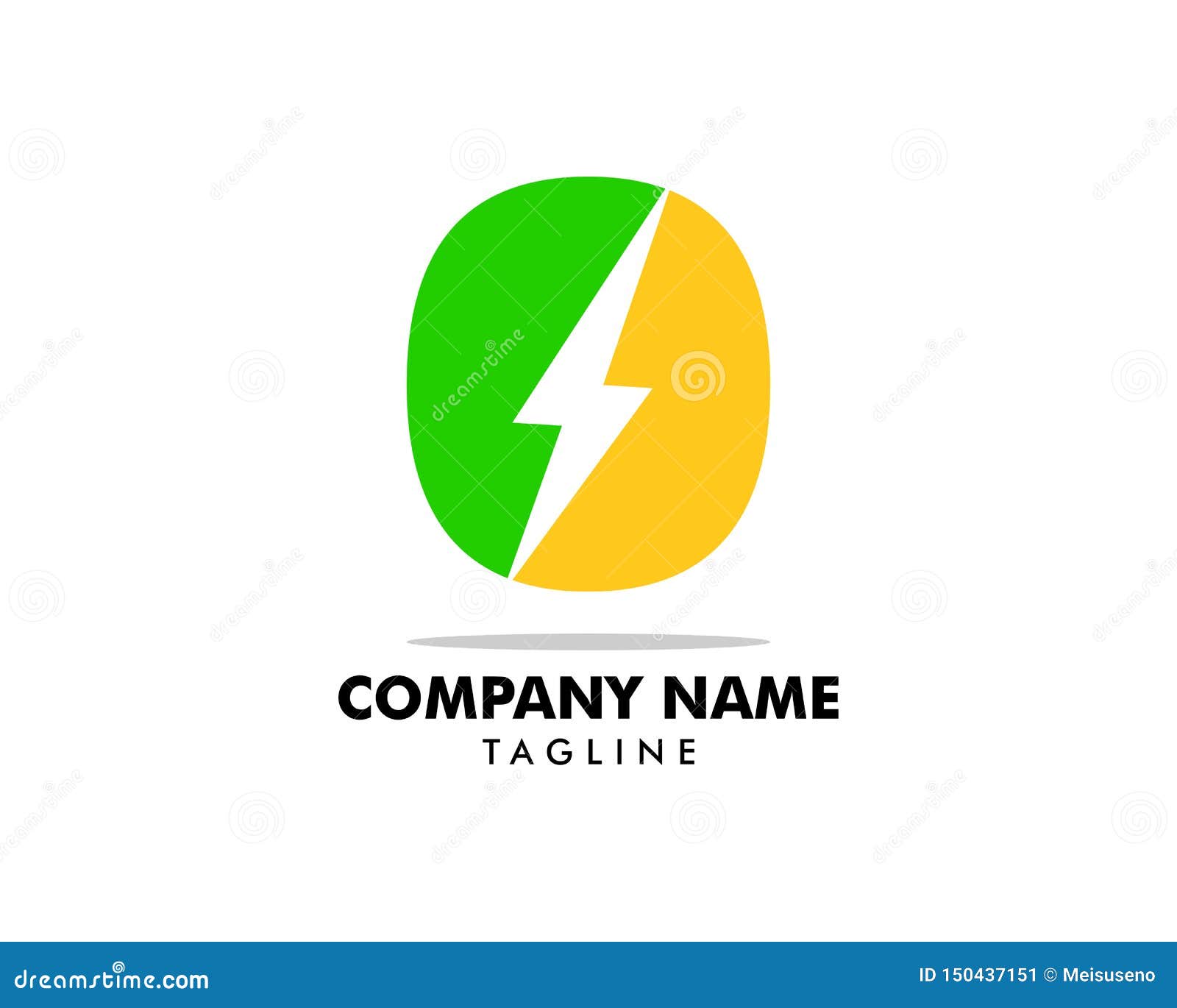 Energ?a Logo Design Element Del Poder Verde Ilustración del Vector ...