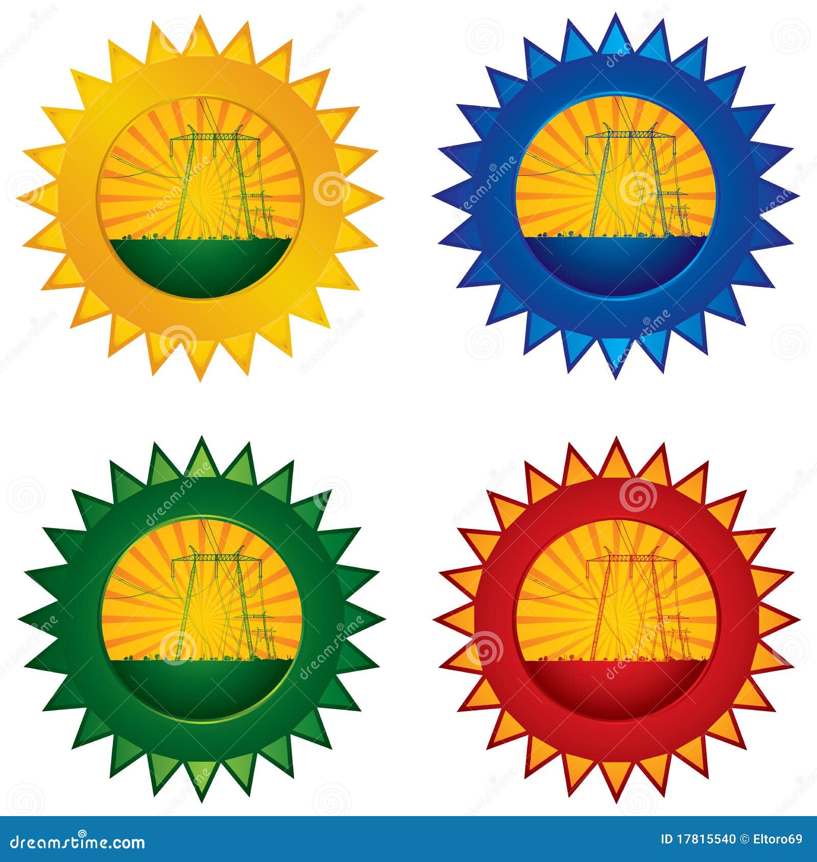 Energa and power icon stock vector. Illustration of engineering - 17815540