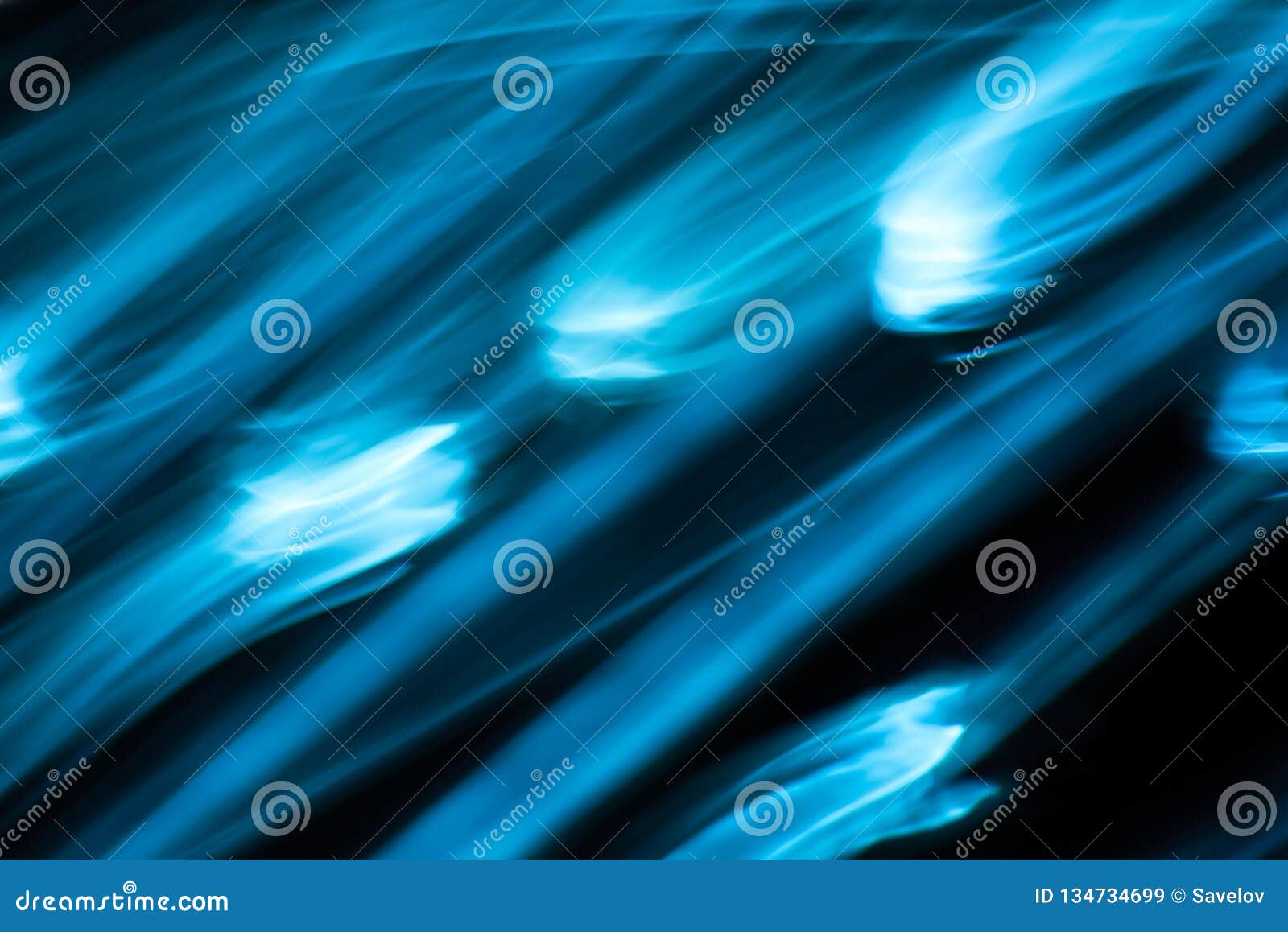 Energetic Blue Blurred Background of Cold Light Stock Image - Image of ...