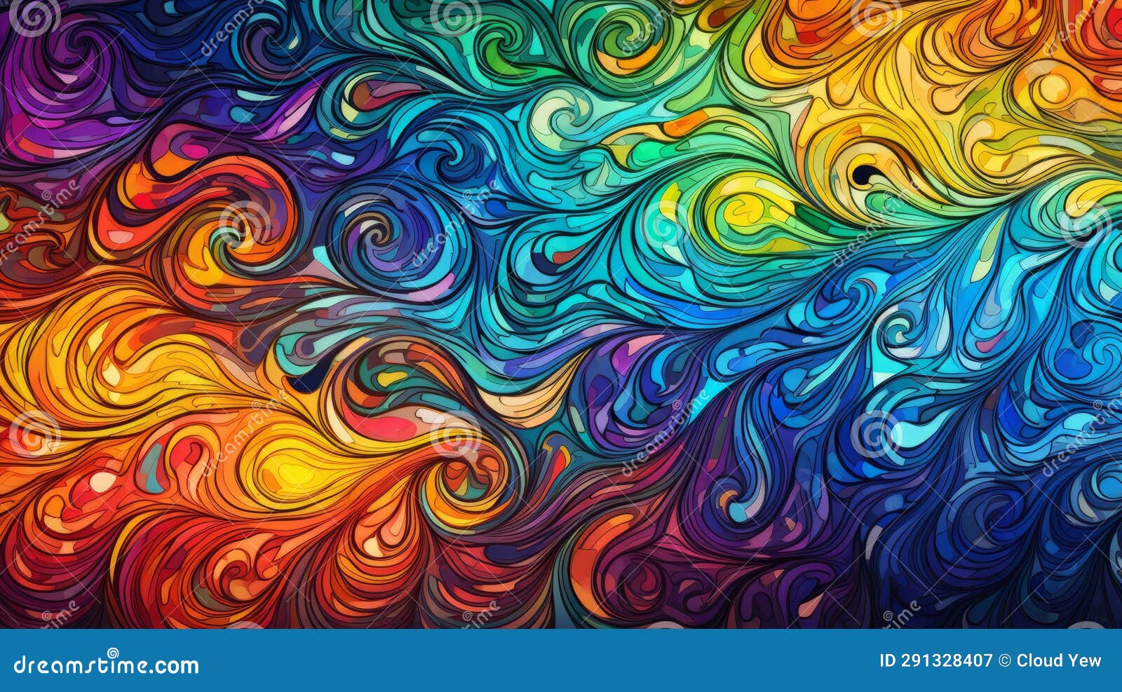 Energetic Colorful Background with Patterns Stock Illustration ...