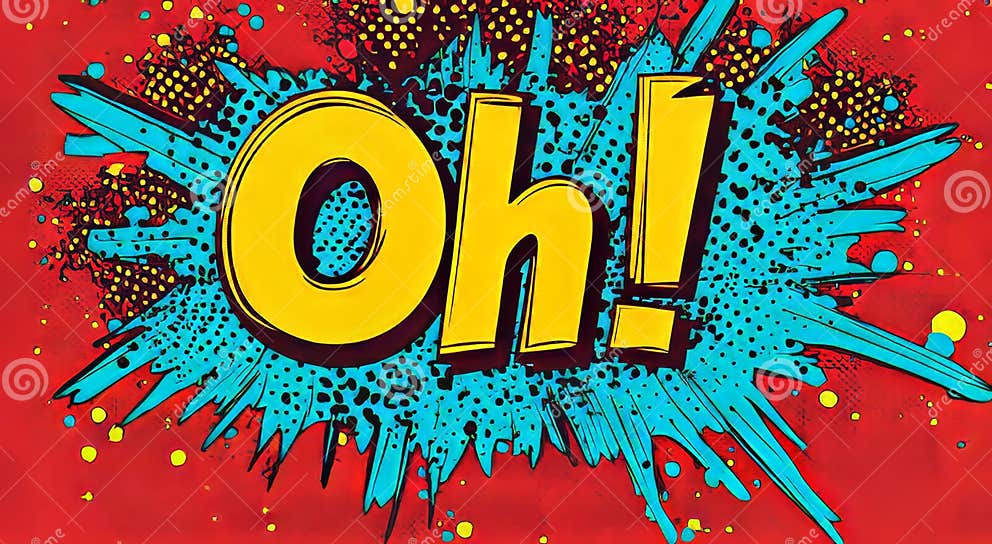 Energetic Comic Book-style Background with a Burst of Words. Stock ...