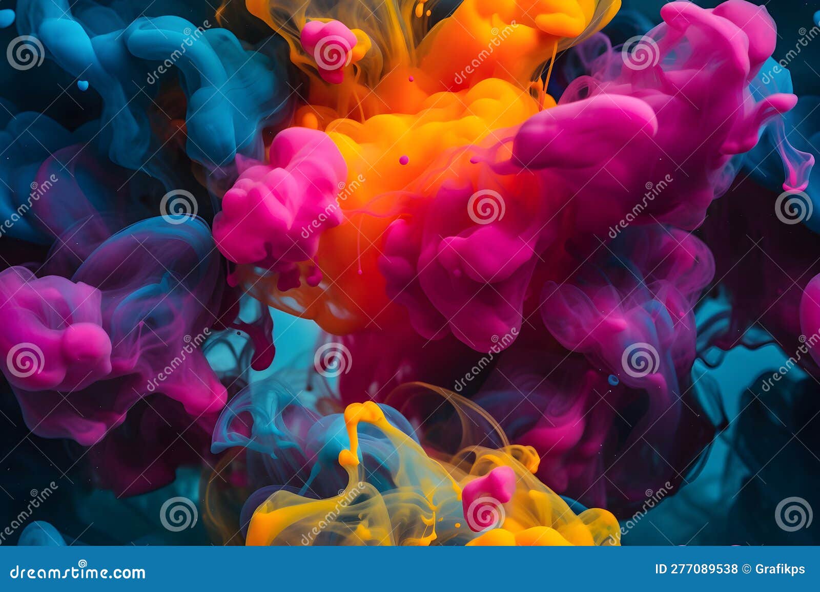 Energetic Design with Abstract Multicolored Background. Intense Colors ...
