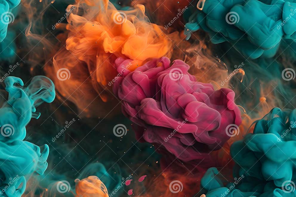 Energetic Design with Abstract Multicolored Background. Intense Colors ...