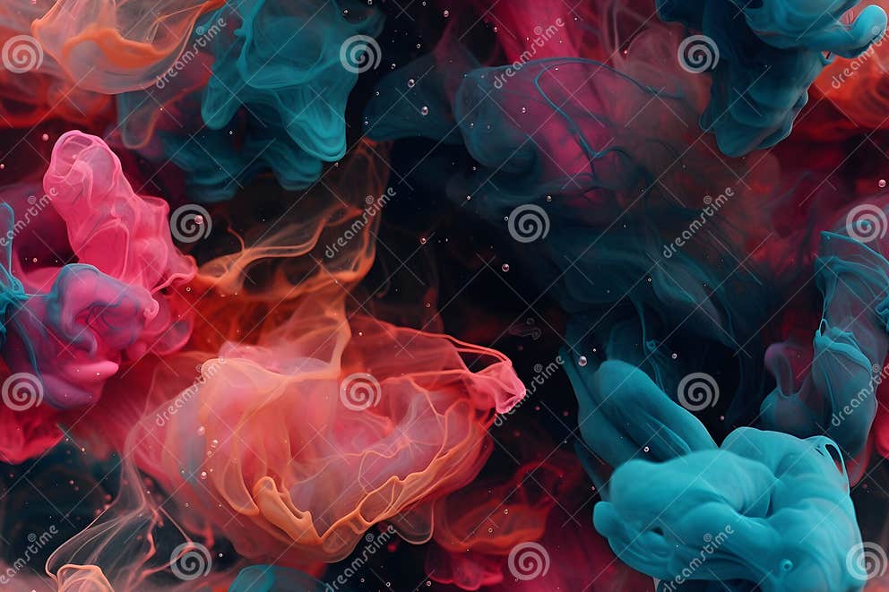 Energetic Design with Abstract Multicolored Background. Intense Colors ...