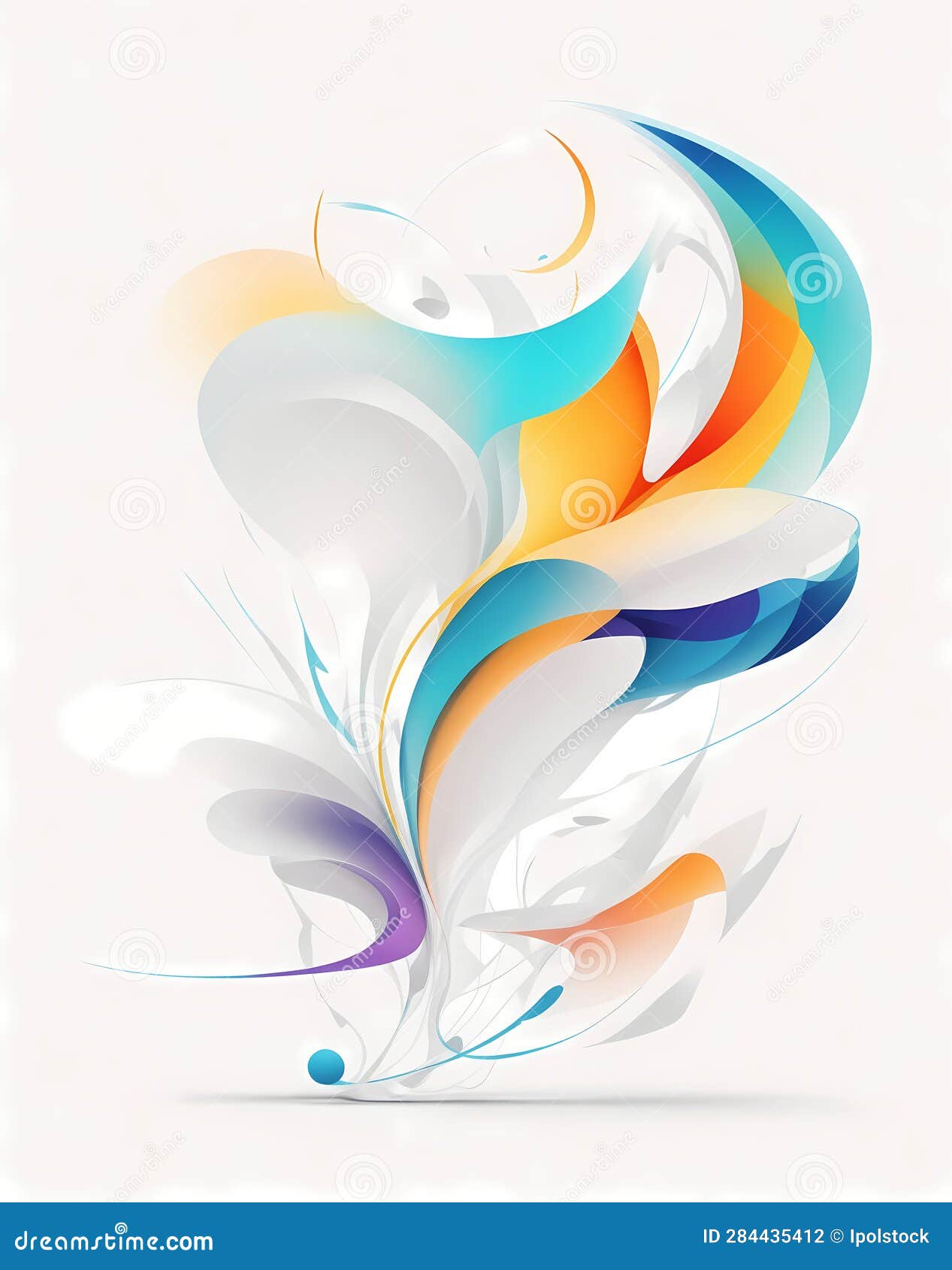 Energetic and Dynamic Abstract Design with Elements of Nature Stock ...