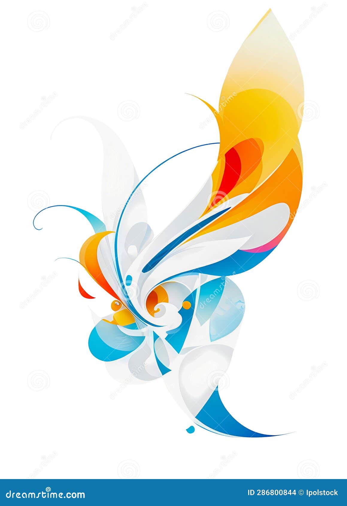 Energetic and Dynamic Abstract Design with Elements of Nature Stock ...