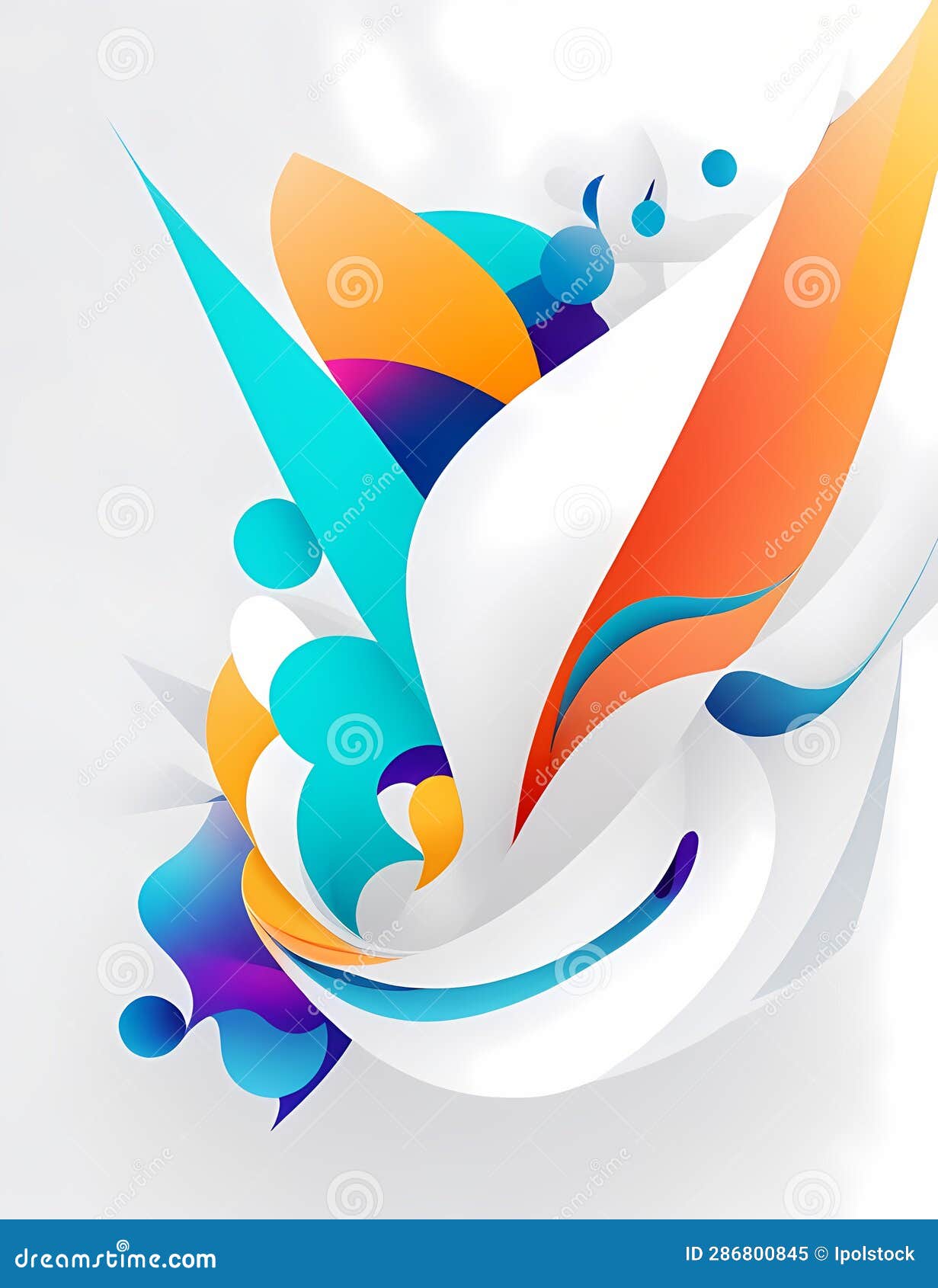 Energetic and Dynamic Abstract Design with Elements of Nature Stock ...