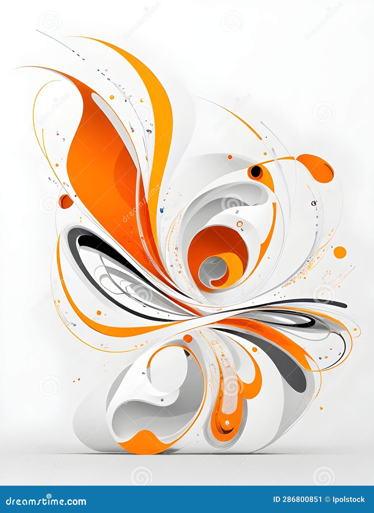 Energetic and Dynamic Abstract Design with Elements of Nature Stock ...