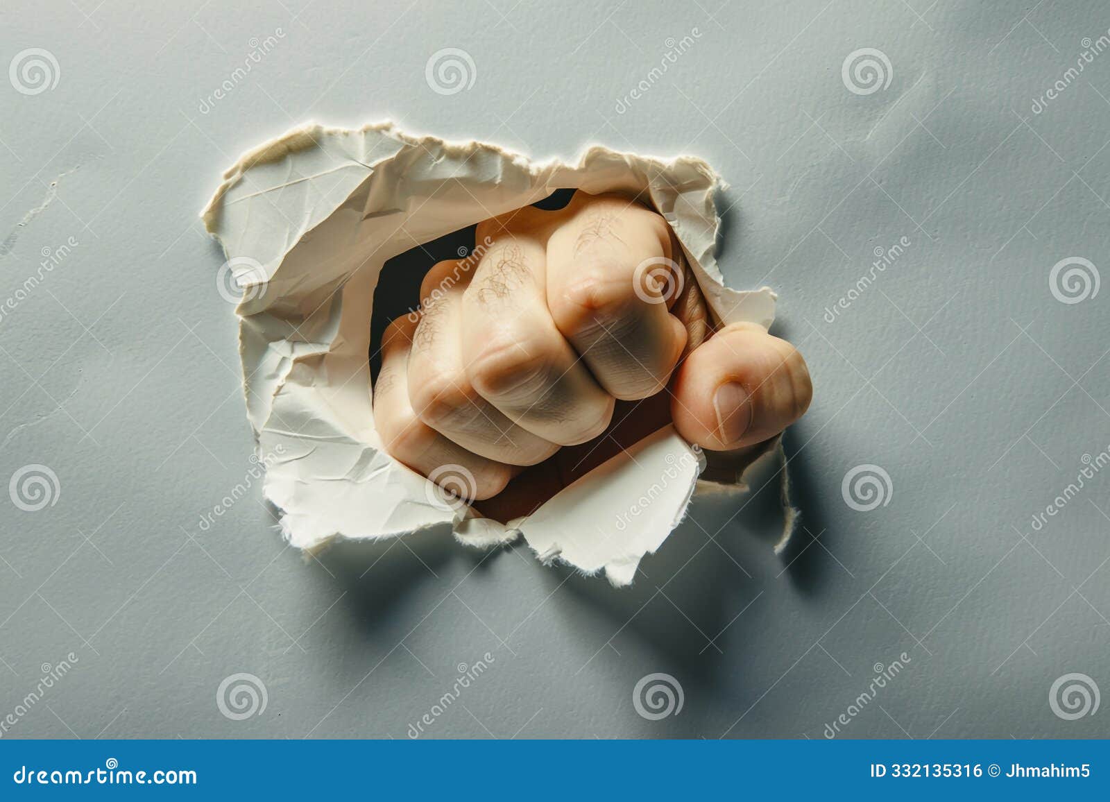 An Energetic Fist Dynamically Punches through Paper Crafting a ...