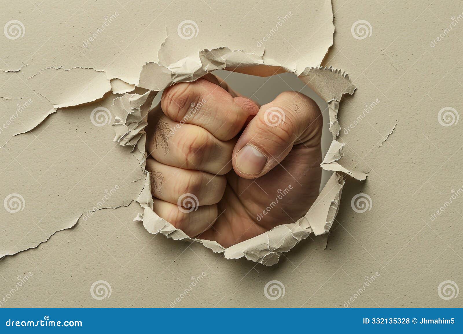 An Energetic Fist Dynamically Punches through Paper Crafting a ...