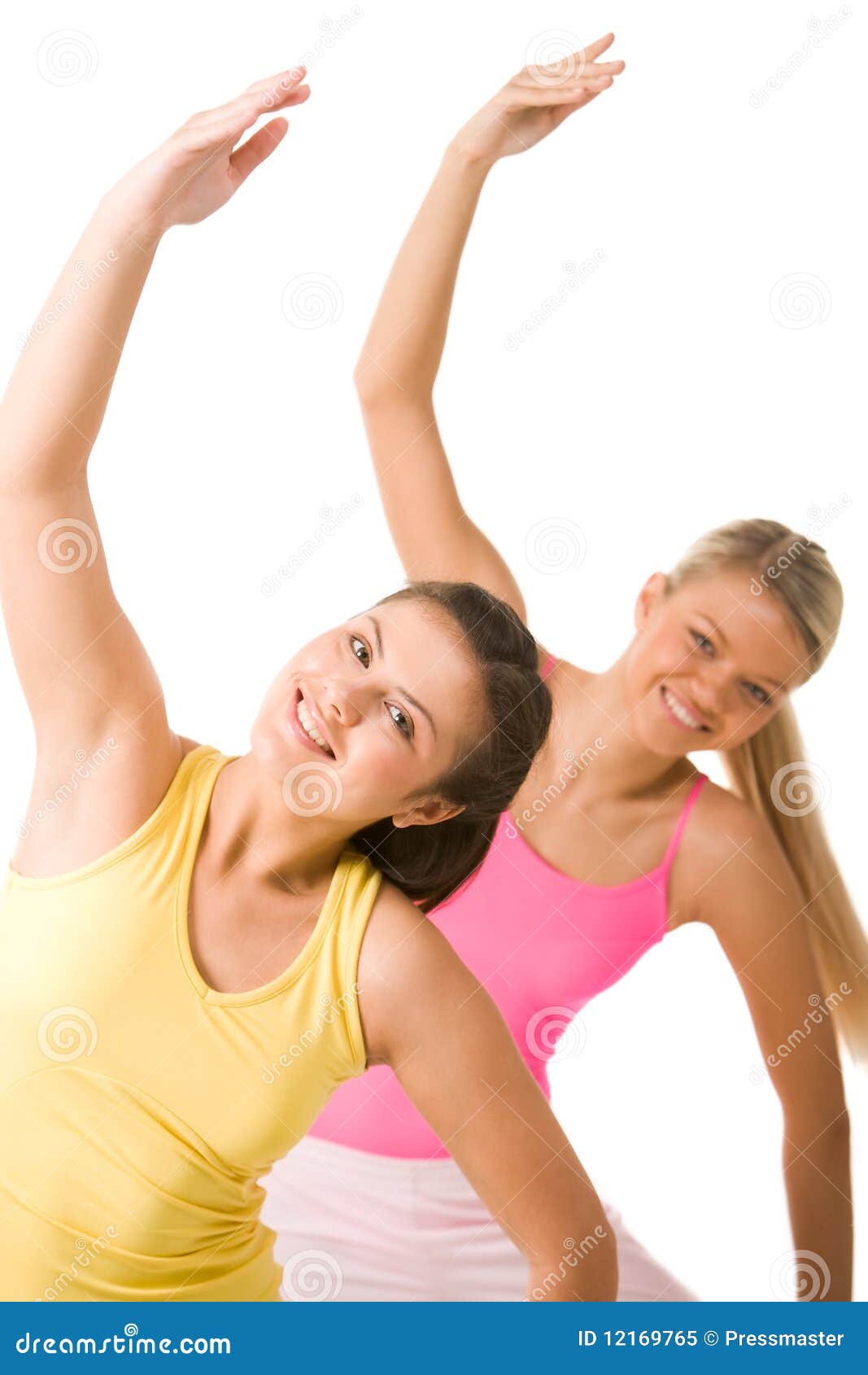 Energetic girls stock image. Image of caucasian, positive - 12169765