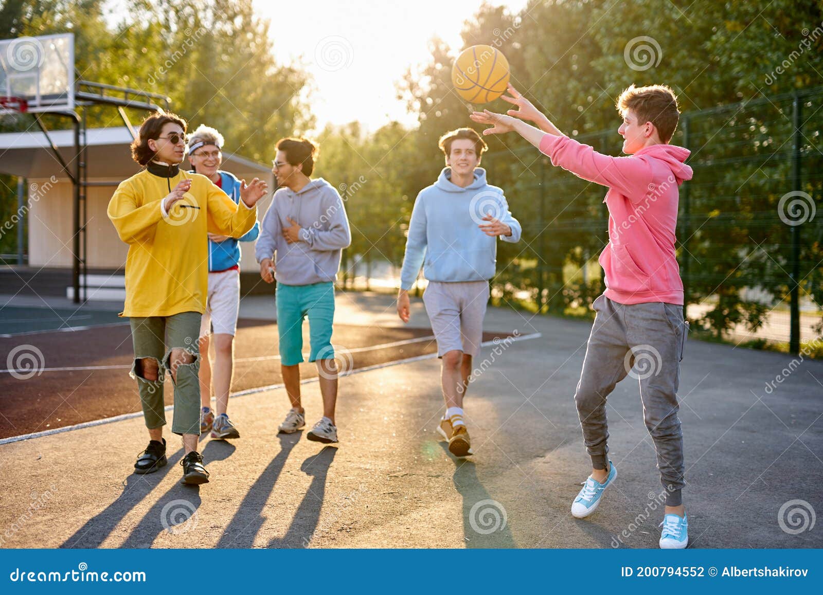 Energetic People Playing Sports